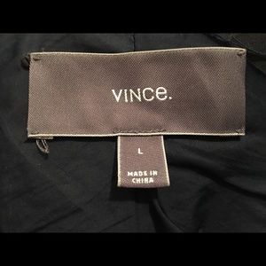 Vince | Jackets & Coats | Vince Hooded Leather Jacket Dark Navy Blue L ...